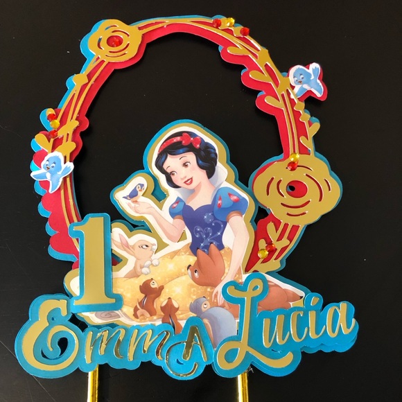 Party Supplies | Personalised Cake Topper Snow White | Poshmark